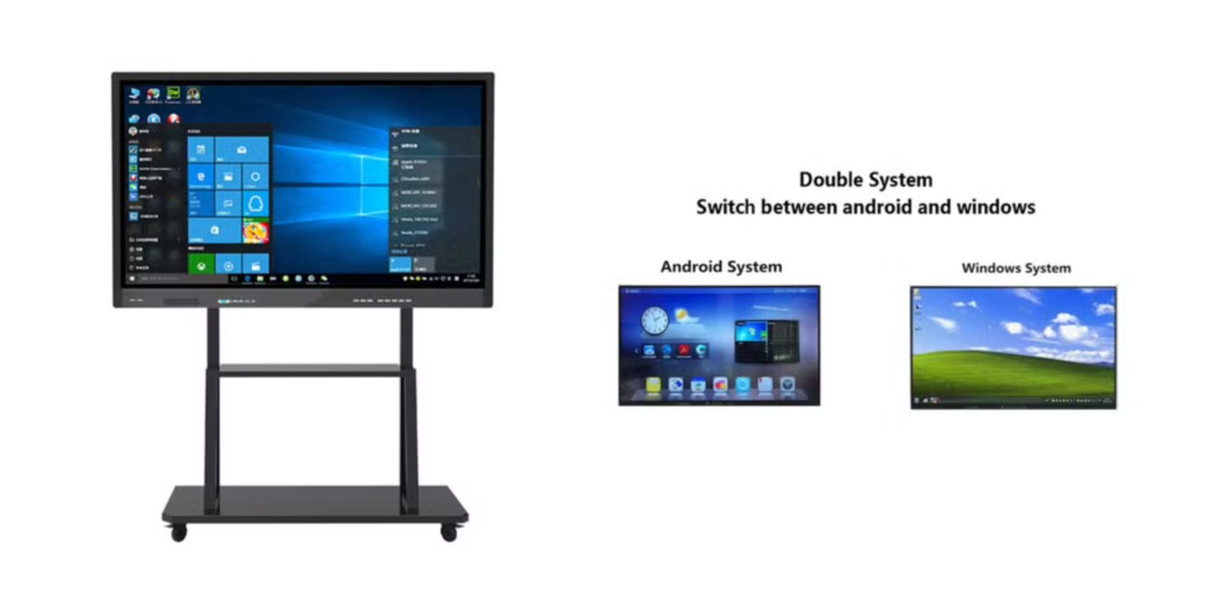 Voursa.com | Écran plat interactif 98 pouces portable Smart pour les ...